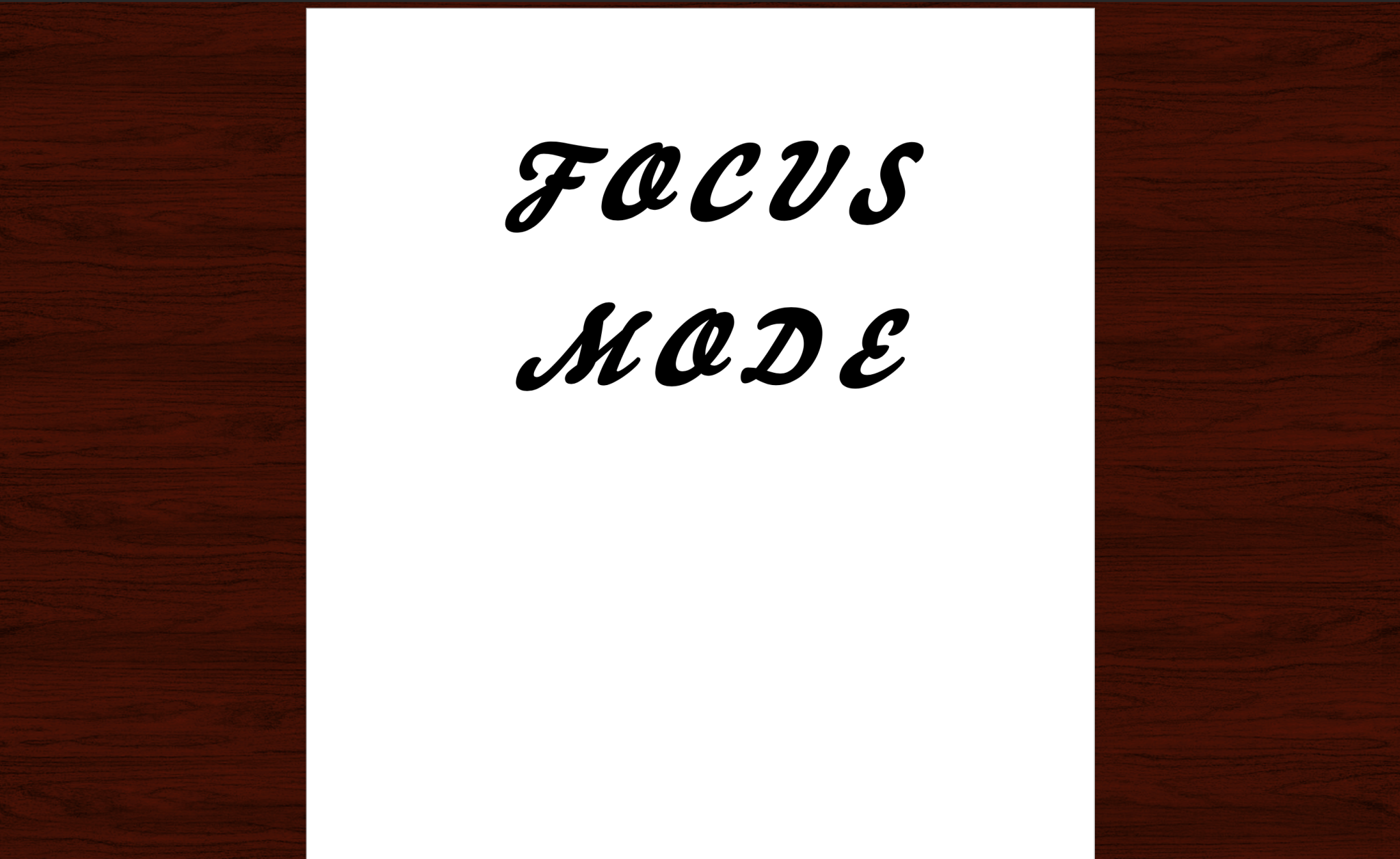 How to Enable Focus Mode on Microsoft Word – The H.A.C.K.E.R. Project